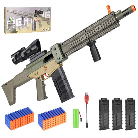 Realistic Sniper Rifle Toy Guns For Nerf Guns Bullets Electric Foam Blaster Toy Set With Scope