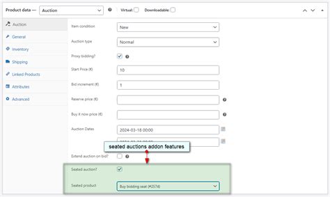 Woocommere Simple Auction Seated Auctions • Wpgenies Woocommerce Plugins