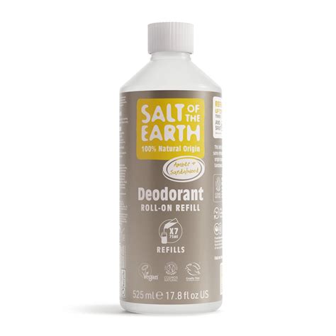 Salt Of The Earth Amber And Sandalwood Roll On Deodorandi Täitepakend