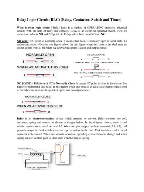 Chapter 3 Relay Logic Circuits 1 Pdf Relay Electrical Components