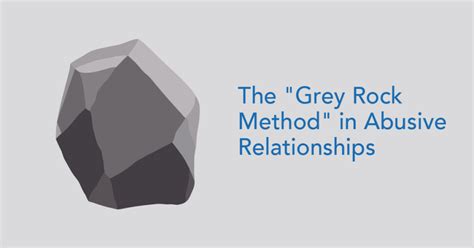 The Grey Rock Method In Abusive Relationships Mental Health Hotline