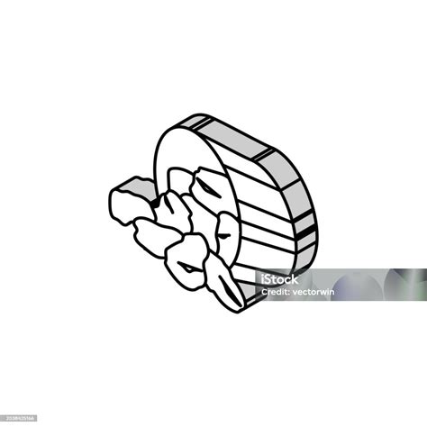 치킨 패스트 푸드 파삭 파삭 한 아이소 메트릭 아이콘 벡터 일러스트 레이 션 가금류에 대한 스톡 벡터 아트 및 기타 이미지 가금류 갈색 고기 Istock