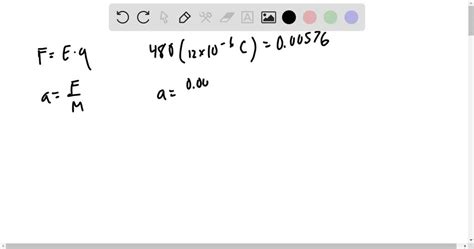 solved a particle of charge 12 μc and mass 3 8 ×10 5 kg is released
