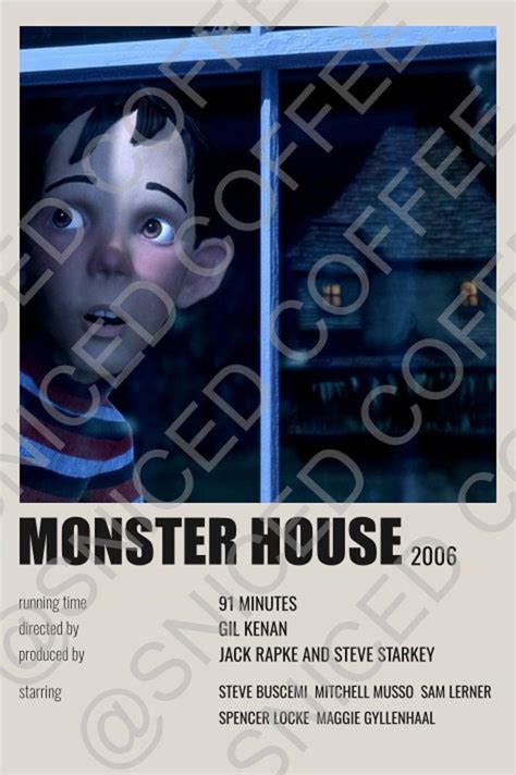 Monster House Movie Poster Digital Print Etsy