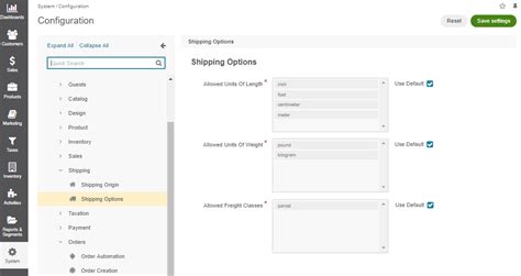 Configure Global Settings For Shipping Options Orocommerce Orocrm And Oroplatform Documentation