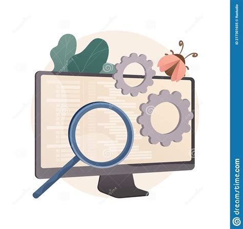 Automation Testing Abstract Concept Vector Illustration Stock Vector