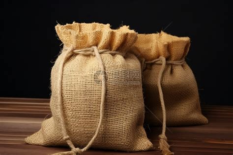 木桌上空荡荡的麻袋高清图片下载 正版图片600529377 摄图网