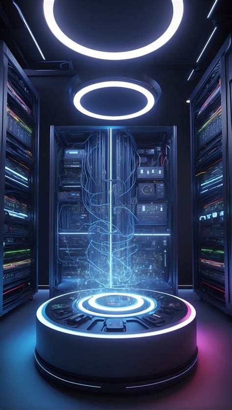 Tech Revolutions Quantumquotient S 3d Data Alchemy Ai Generate Stock