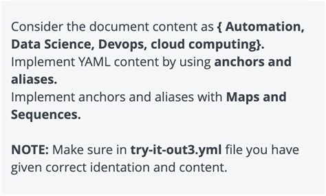 Solved I Need Help Generating The Code For This YAML Chegg