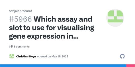 Which Assay And Slot To Use For Visualising Gene Expression In