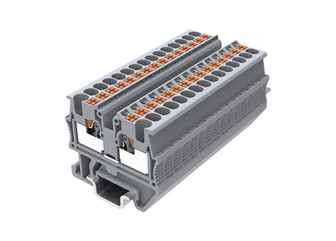 Push In Din Rail Terminal Blocks Push Fit Connectors Smico Electrical