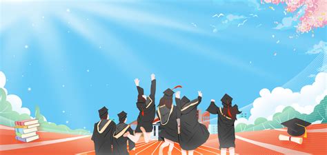 毕业典礼学士帽背景图片 毕业典礼学士帽背景素材图片 千库网