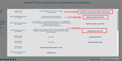 汇编与逆向（一） 汇编工具简介radasm Csdn博客