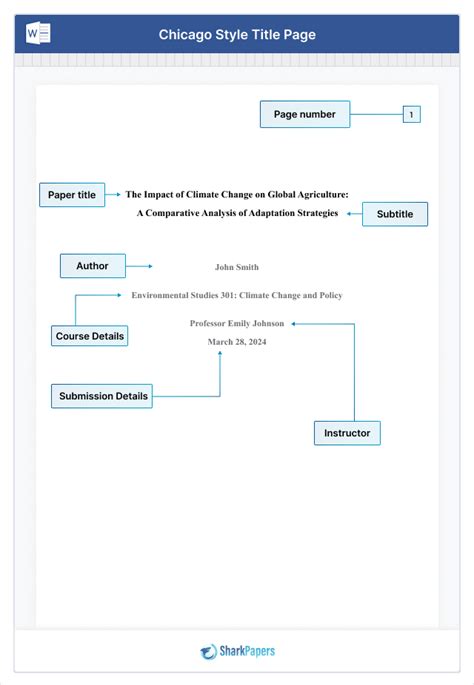Thesis Title Page Format