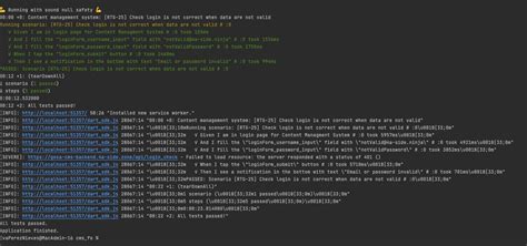 Error With Log Output When Lunch The Tests Over Web Issue 172
