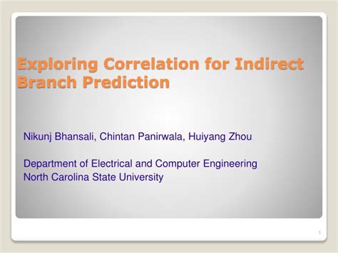 Ppt Exploring Correlation For Indirect Branch Prediction Powerpoint Presentation Id 3308961