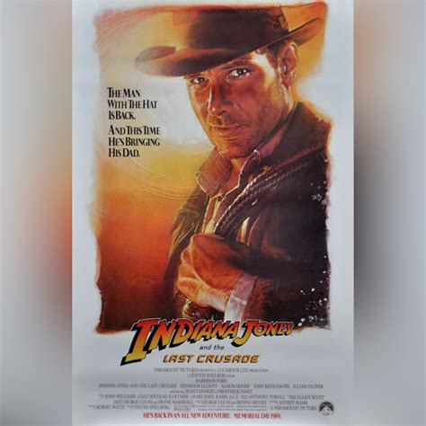 Indiana Jones And The Last Crusade 1989 Original Movie Poster