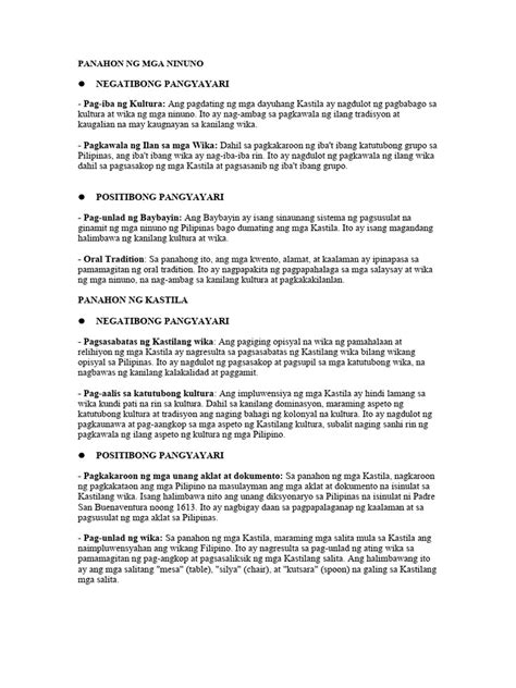 Panahon Ng Mga Ninuno Pdf