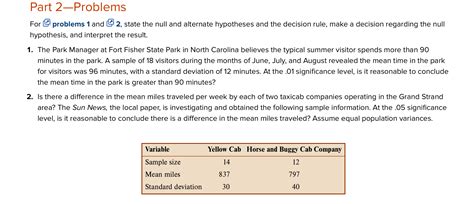 Solved Part ProblemsFor Problems And State The Chegg Com