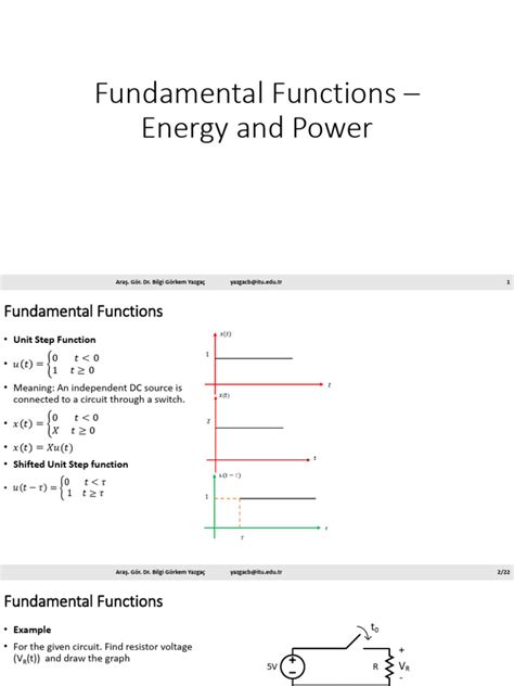 Fundamental Functions And Enegy And Power Pdf