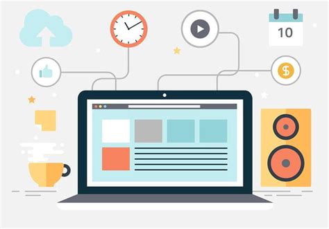 Free Vector Desktop Workplace Eps Uidownload