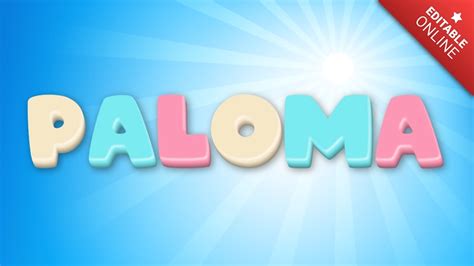 Paloma Aesthetic Text Effect Generator