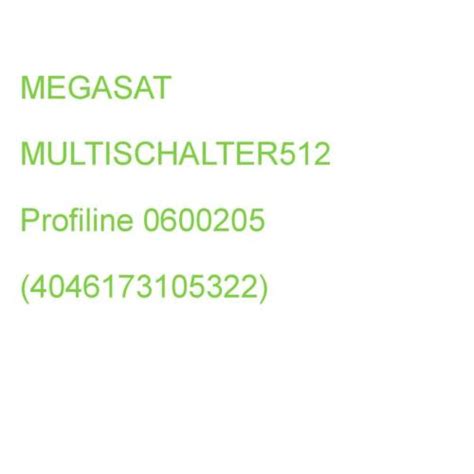 Multischalter 512 Profiline Megasat Multischalter512 0600205