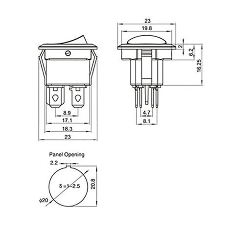 PrzeŁĄcznik Kcd1 Wodoodporny Czarny 230v