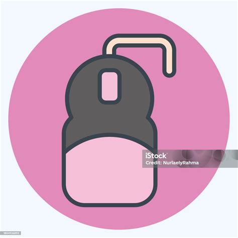 아이콘 마우스 컴퓨터 기호와 관련이 있습니다 색상 메이트 스타일 심플한 디자인 편집 가능 간단한 일러스트레이션 가상현실에 대한 스톡 벡터 아트 및 기타 이미지 Istock