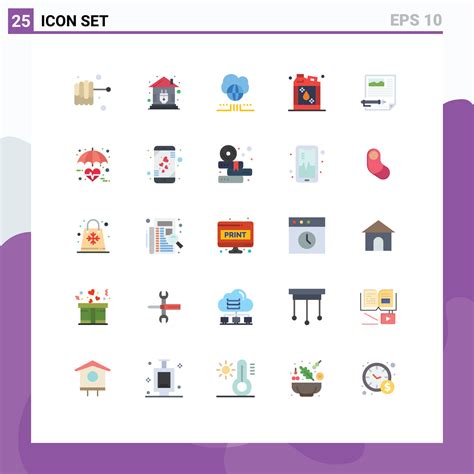 25 Thematic Vector Flat Colors And Editable Symbols Of Document Article