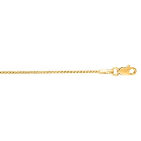 Drw30 14k Gold 11mm Diamond Cut Round Wheat Chain Royal Chain Group