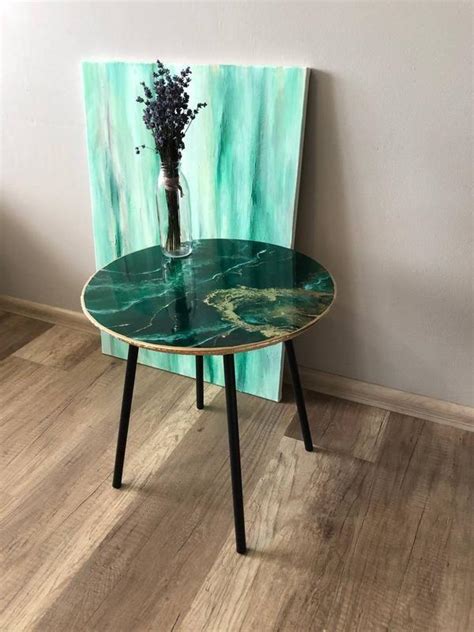 Кавовий столик журнальний столик столик ручна робота столик епоксидною смолою — ціна 2500 грн у