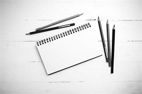 Color Pencil And Notepad Space Page Notepad Photo Background And Picture For Free Download Pngtree