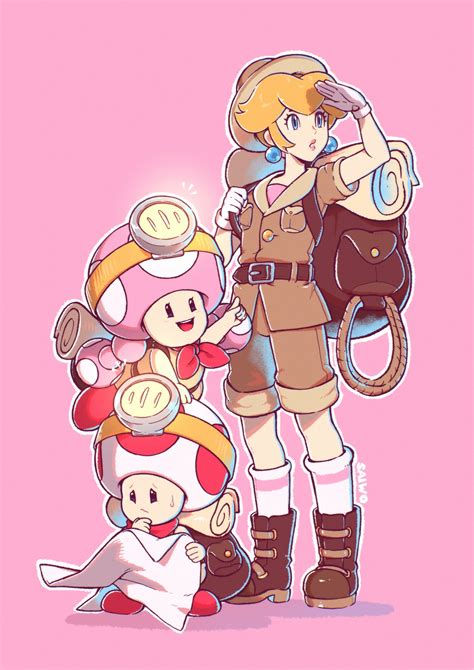 Mario Toadette And Toad