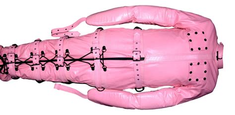 Real Pink Cow Leather Sleep Sack Bondage Body Bag Bdsm Mummy Seductive