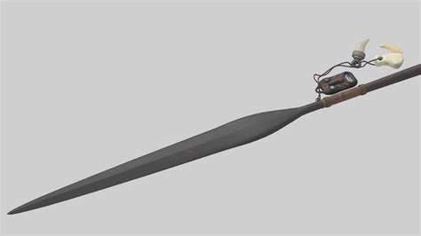 Lança Azagaia Africana Modelo 3d Turbosquid 1245347