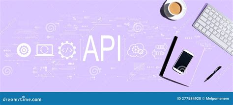 Api Application Programming Interface Concept With Computer Keyboard