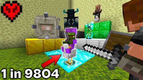 I Collected Minecrafts Rarest Mobs Youtube