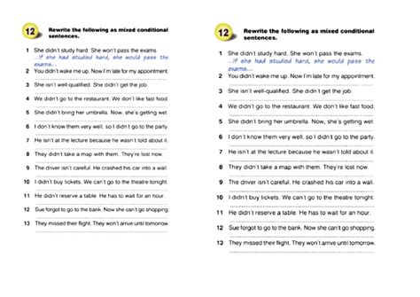 Mixed Conditionals Class Task Pdf
