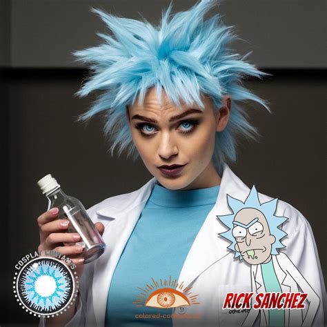 Rick And Morty Rick Sanchez Cosplay Blue Contact Lenses Ccus Eyewear Premium Colored Contacts