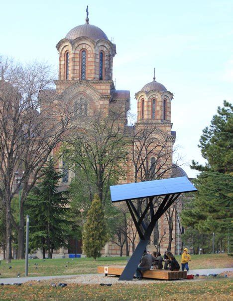 Black Tree Solar Powered Phone Charger By Miloš Milivojevic