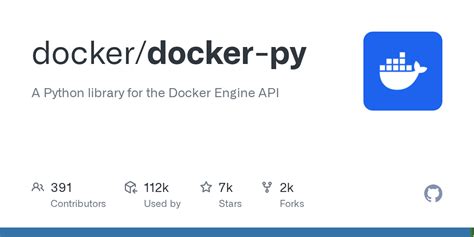 Github Dockerdocker Py A Python Library For The Docker Engine Api