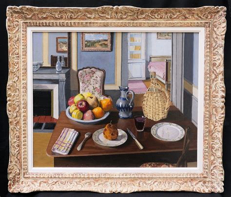 Proantic Georges Thill A K A Serge Ghillot Interior With Still Lif