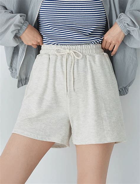 리틀마켓 💗11할인💗 8컬러 밴딩 스트링 3부 썸머 트레이닝 숏 팬츠 Pe22b3 반바지 트레이닝 츄리닝 쭈리 면 여름 블랙 핑크 화이트 그레이 베이지 여행 조깅 바캉스