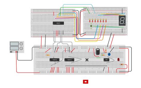 Circuit Design Contador Tinkercad