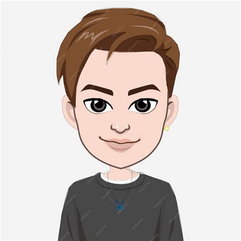 Premium Vector Cute Boy Avatar Illustration