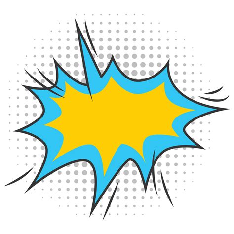 Explosion Clip Art With Comic Or Cartoon Concept 11990879 Vector Art At