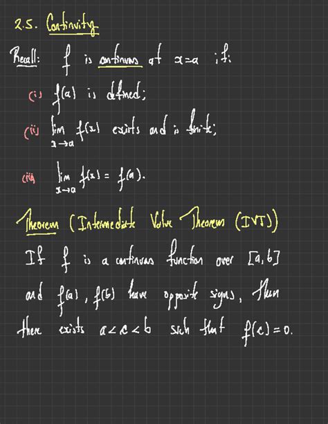 Understanding The Intermediate Value Theorem Ivt In Analysis Studocu
