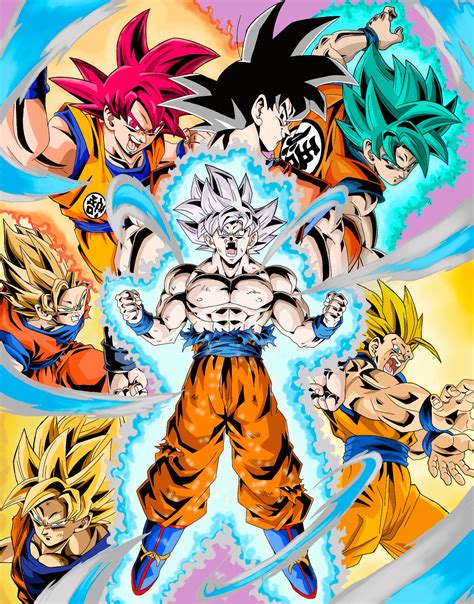 How To Draw Goku All Transformations