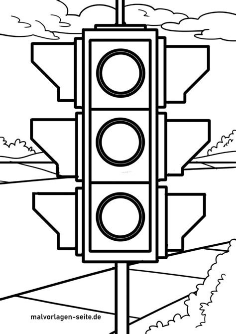 Malvorlage Ampel Ausmalbild Kostenlos Herunterladen